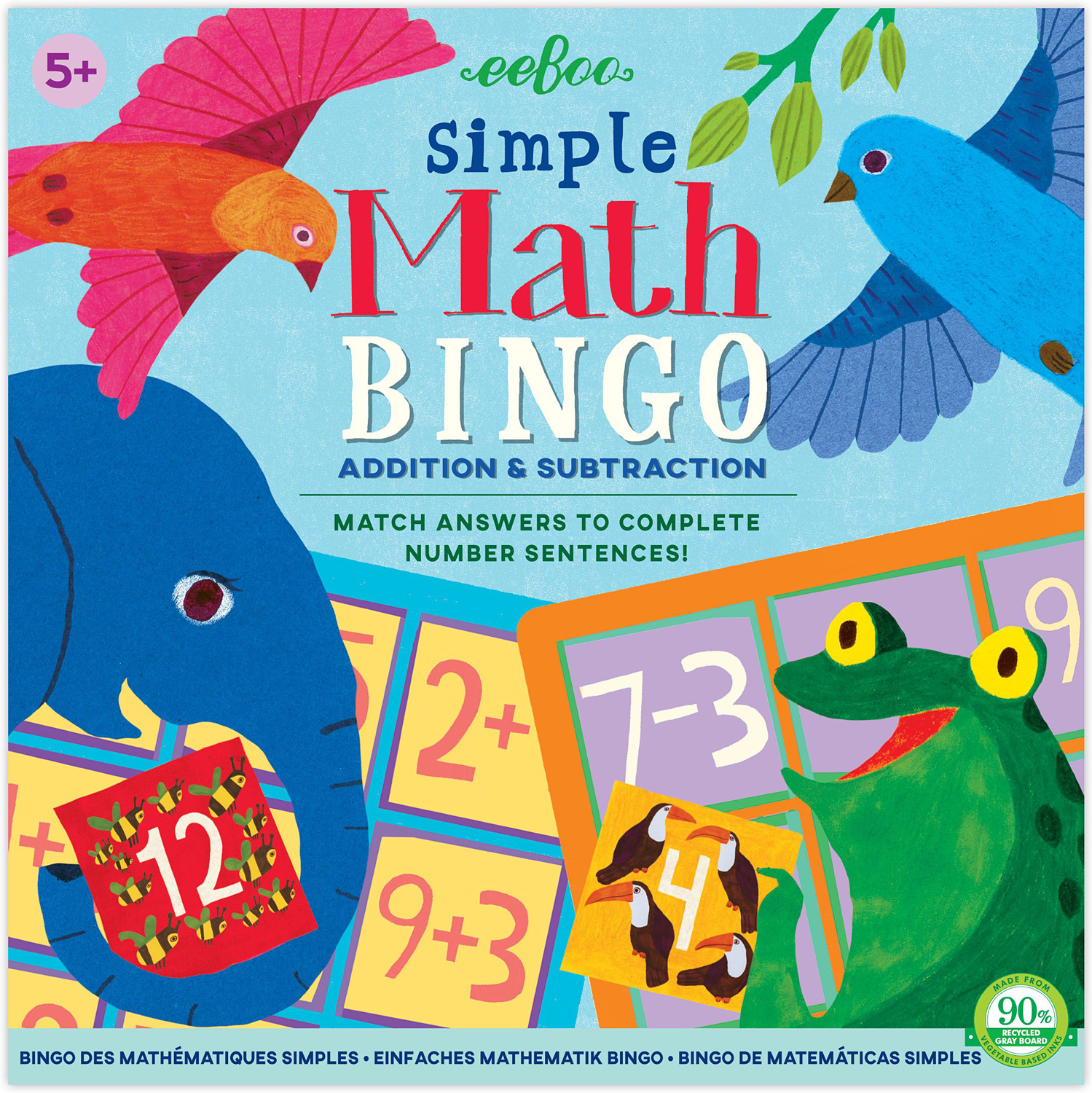 Simple Math Bingo Teaching Toys And Books Simple Math Bingo Teaching Toys And Books