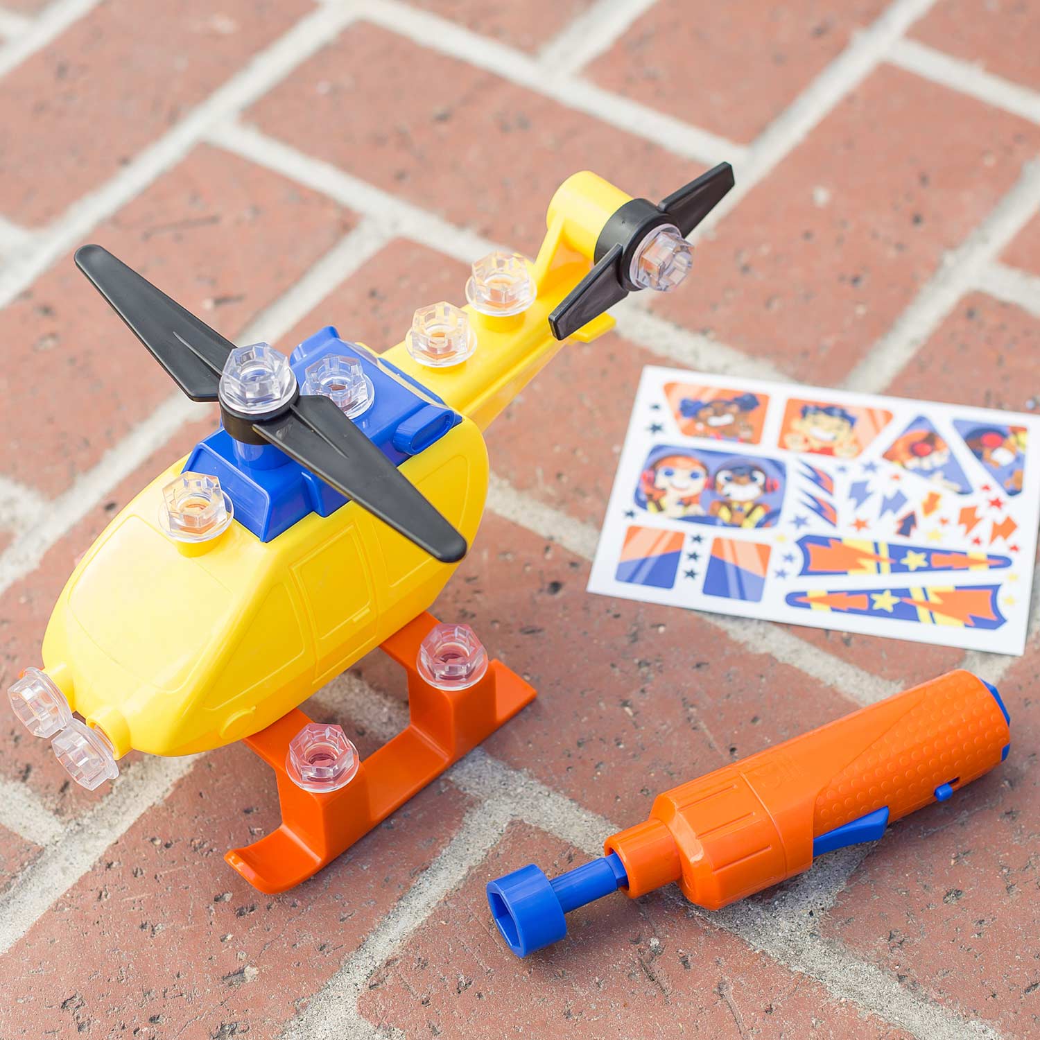 Design & Drill Power Play Vehicles - Helicopter - Homewood Toy & Hobby