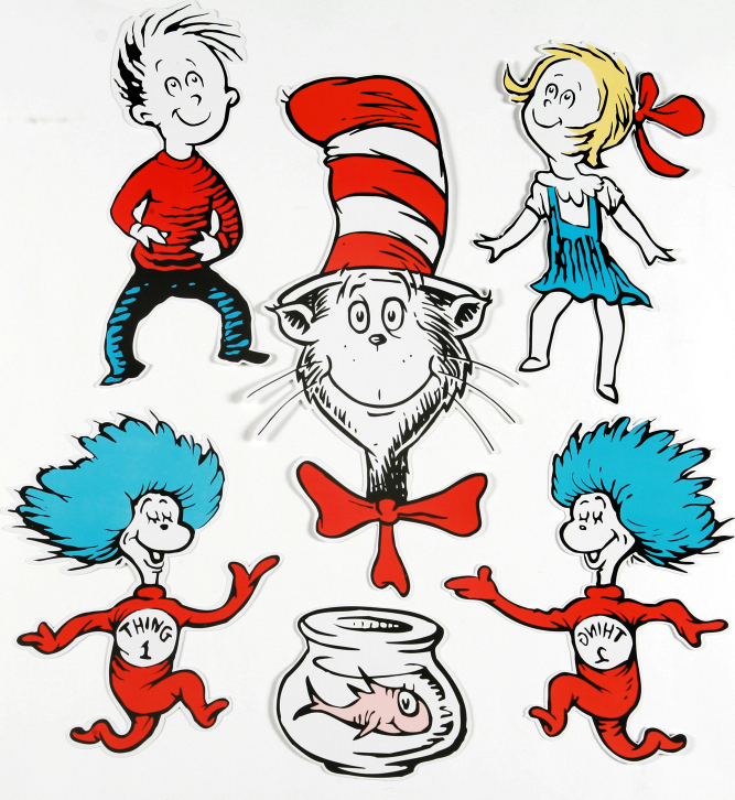 Large Dr. Seuss Characters 2-Sided Deco Kits - Givens Books and Little ...