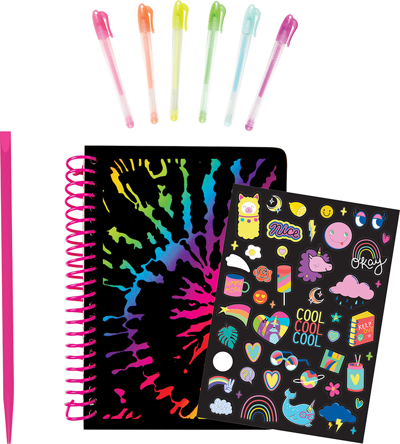 Neon Scratch & Sketch Sketchbook Design Kit - Fashion Angels