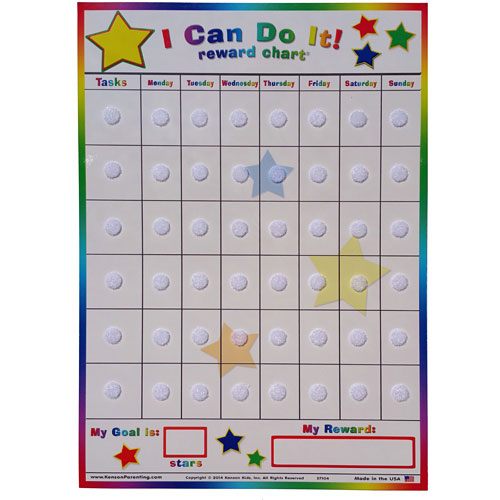 I Can Do It! Reward Chart - Over the Rainbow