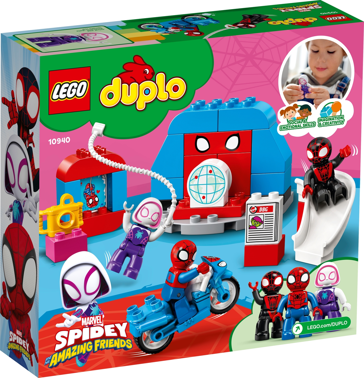 LEGO Duplo Spider Man Headquarters Building Blocks