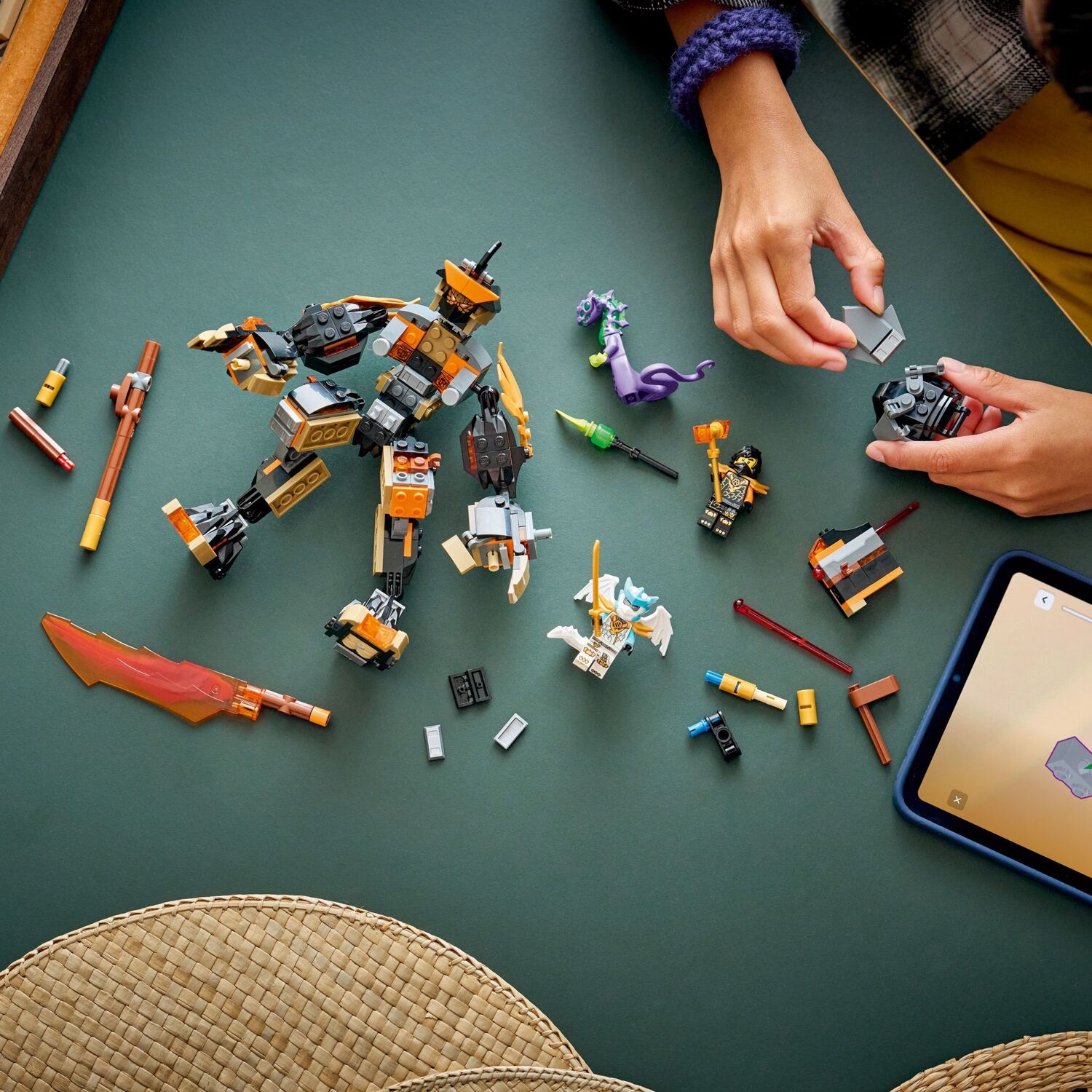 LEGO Ninjago: Cole's Mission Mech & Dragon Zane - Lucky Duck Toys