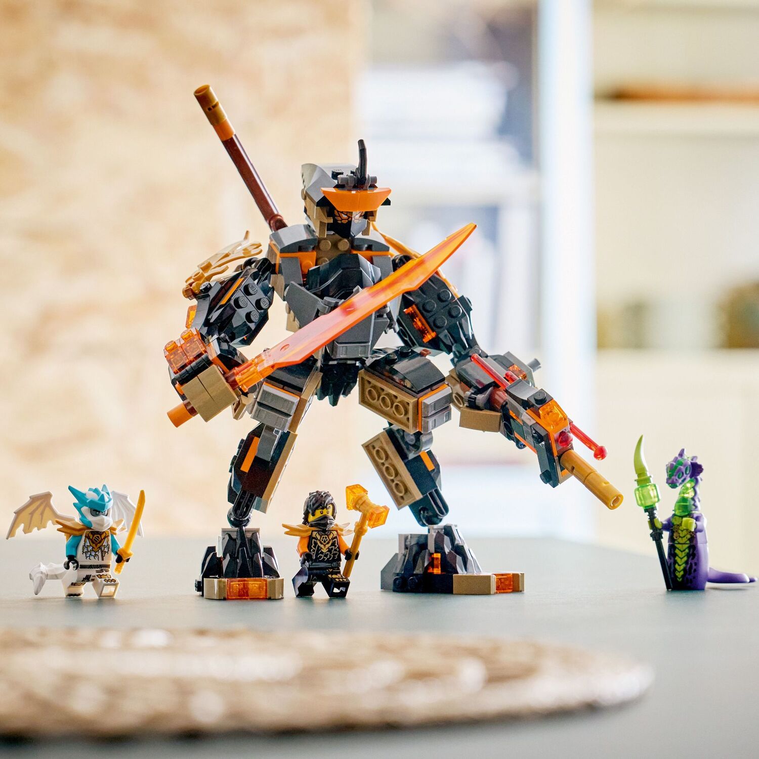 LEGO Ninjago: Cole's Mission Mech & Dragon Zane - Lucky Duck Toys