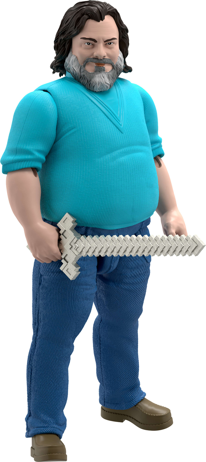 Minecraft Steve Large-Scale Action Figure, 12-inch - Lucky Duck Toys