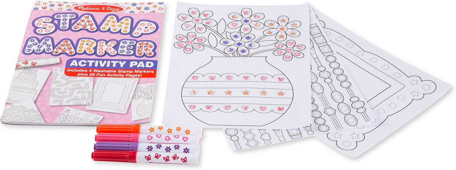 Stamp Marker Activity Pad - Pink - Homewood Toy & Hobby