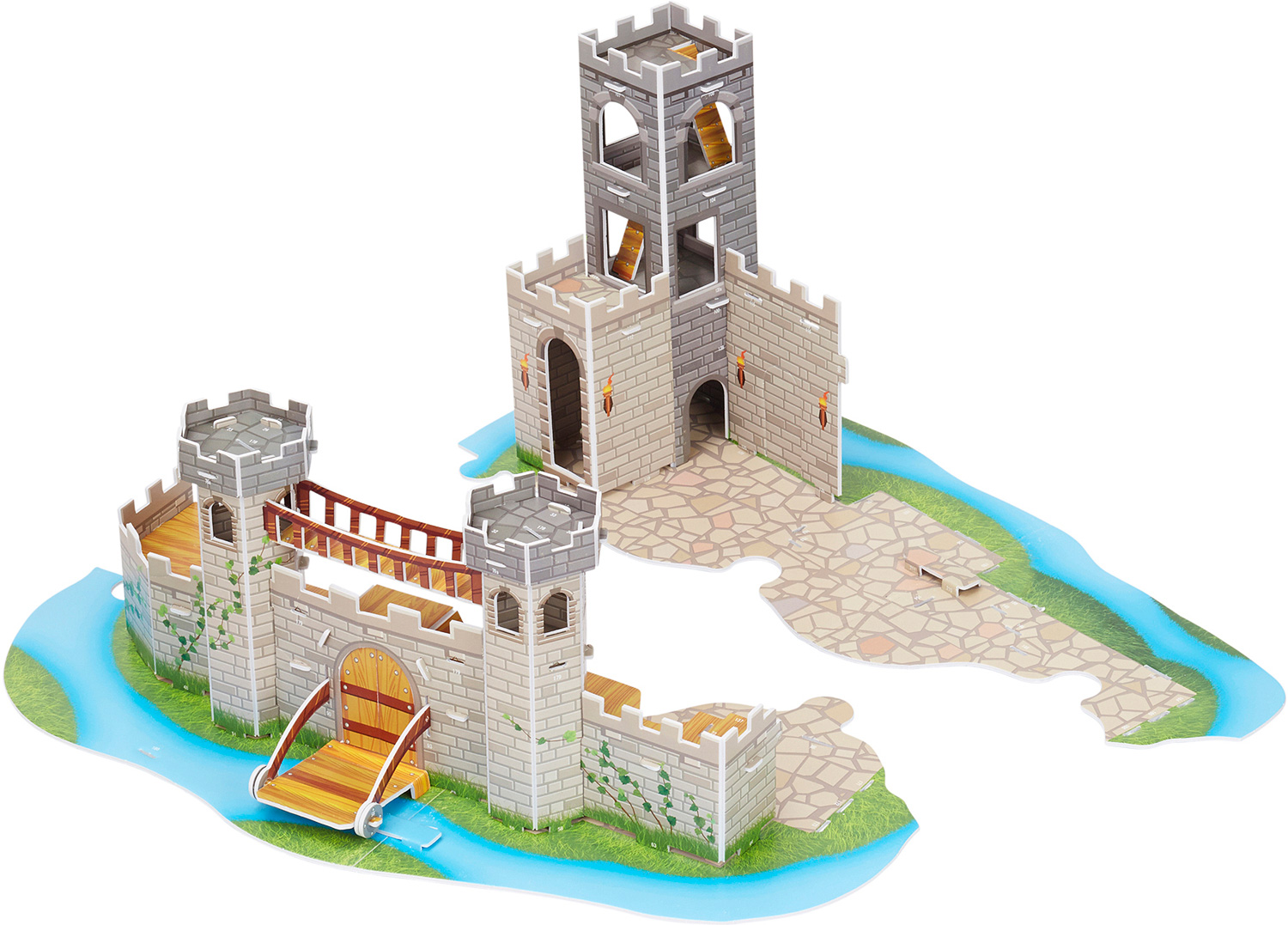 3D PUZZLE MEDIEVAL CASTLE - Toys 2 Learn