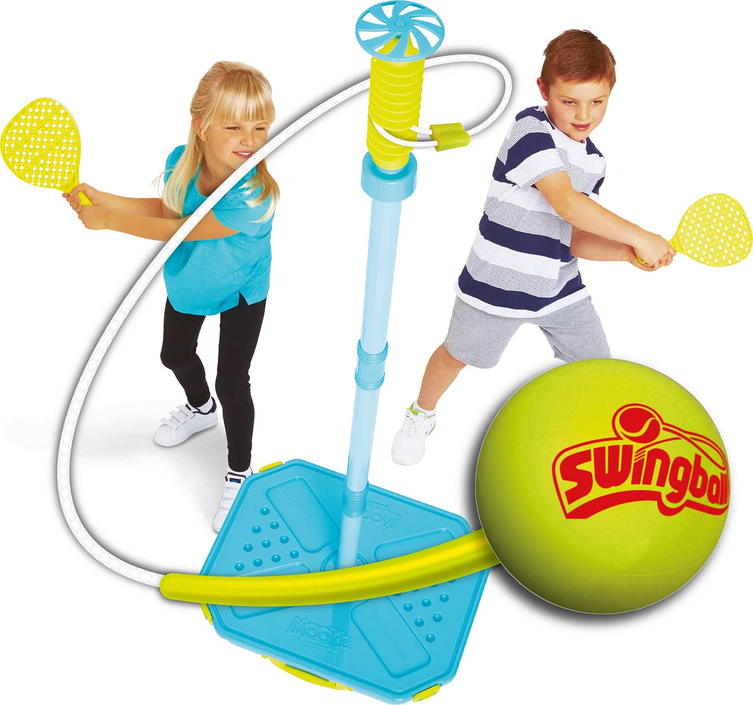 MOOKIE Swingball 3 in 1 - Blue/Yellow - Imaginations Toys