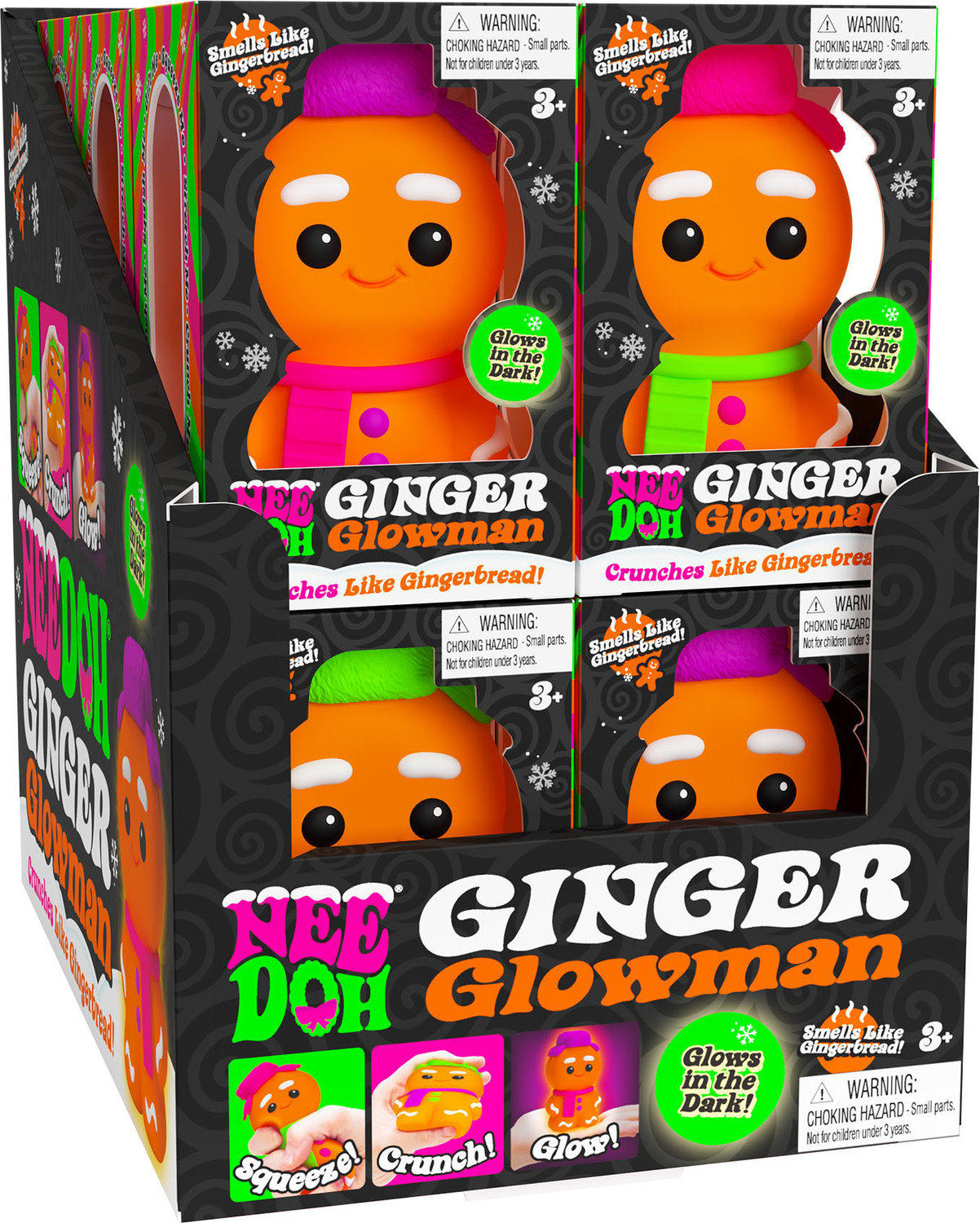 NeeDoh Ginger Glowman (assorted) - The Toy Box Hanover