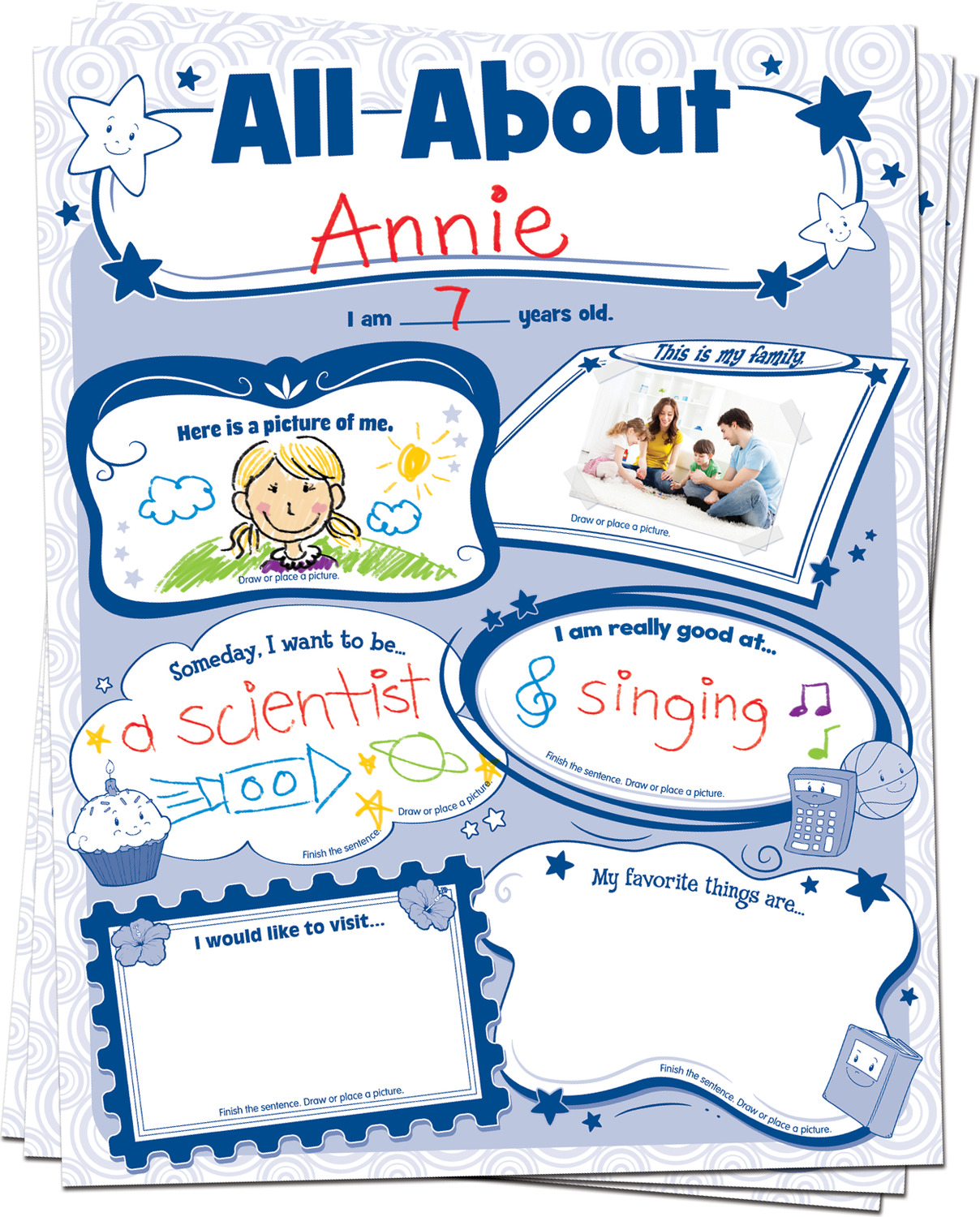 All About Me Poster Pack - Givens Books and Little Dickens