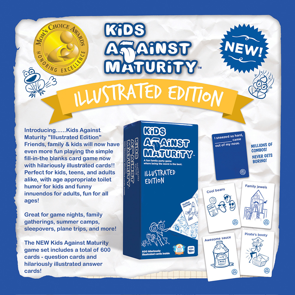 Kids Against Maturity Illustrated Edition Card Game Imagine That Toys Kids Against Maturity Illustrated Edition Card Game Imagine That Toys