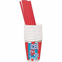 ICEE 20 Paper Cups and Straws - Play Matters Toys